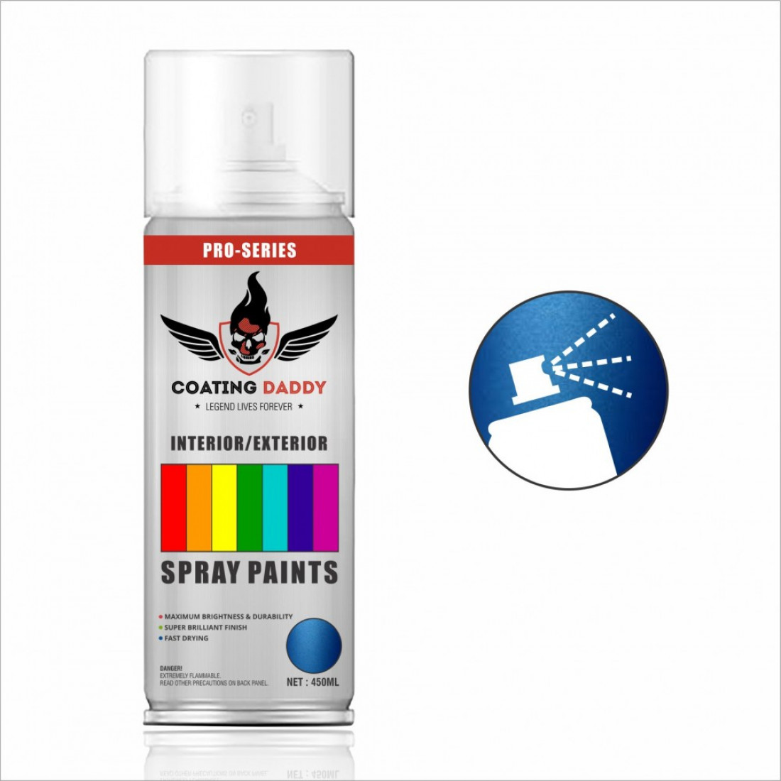 Metallic Flash Blue Spray Paint – Shimmer Finish | Coating Daddy